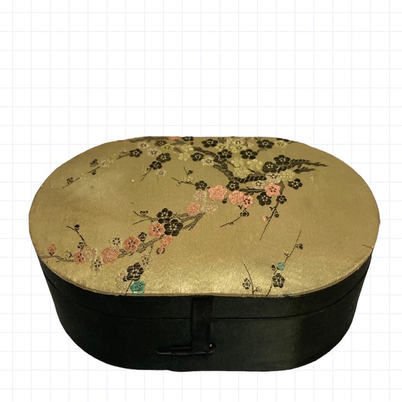 Storage & Organization | Vintage Gold And Black Silk Asian Style ...